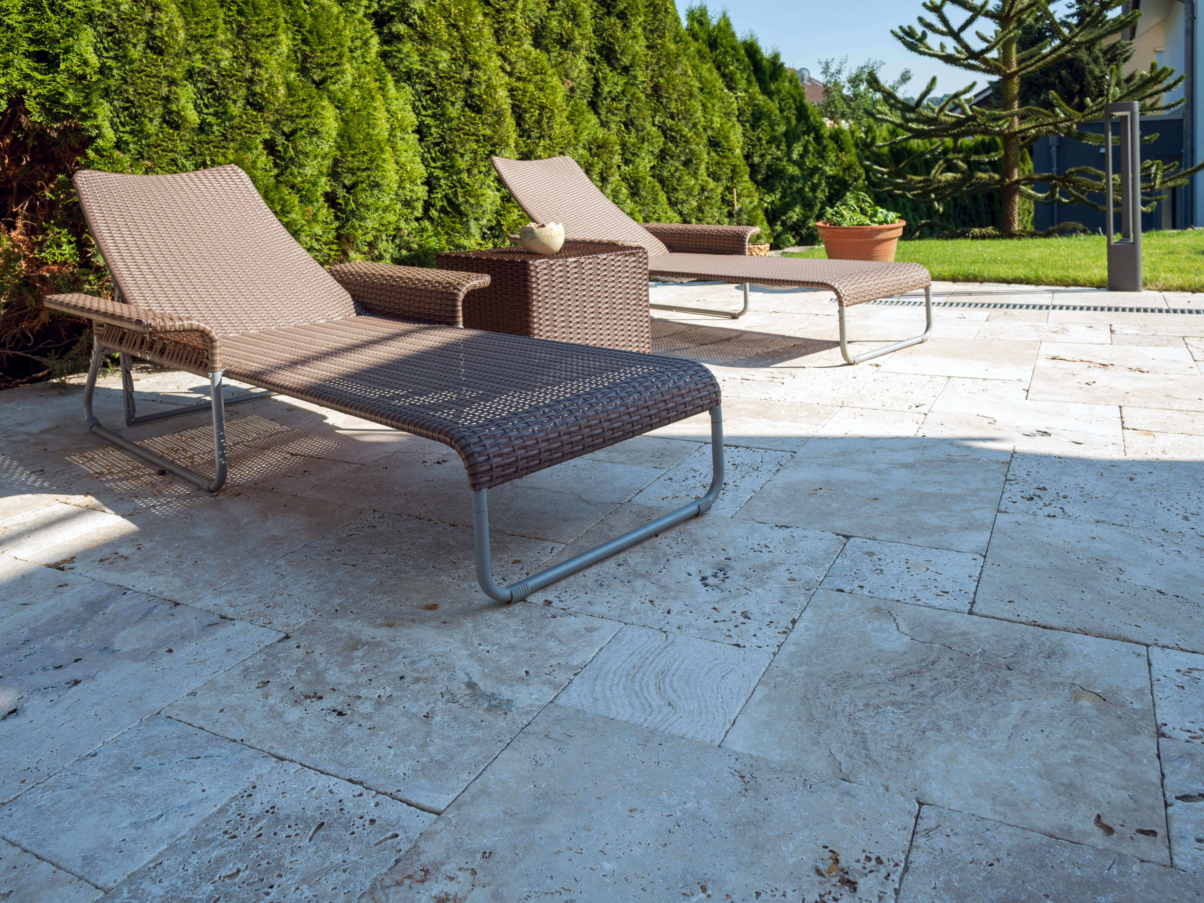 Dalles Medium, en travertin vieilli | stonenaturelle