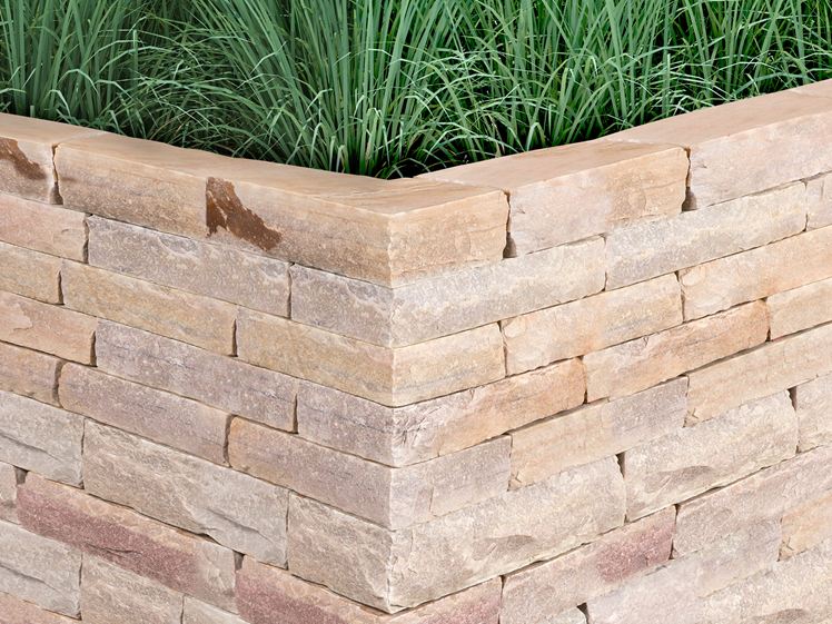 Muret en quartzite Rio Dorado Or | stonenaturelle