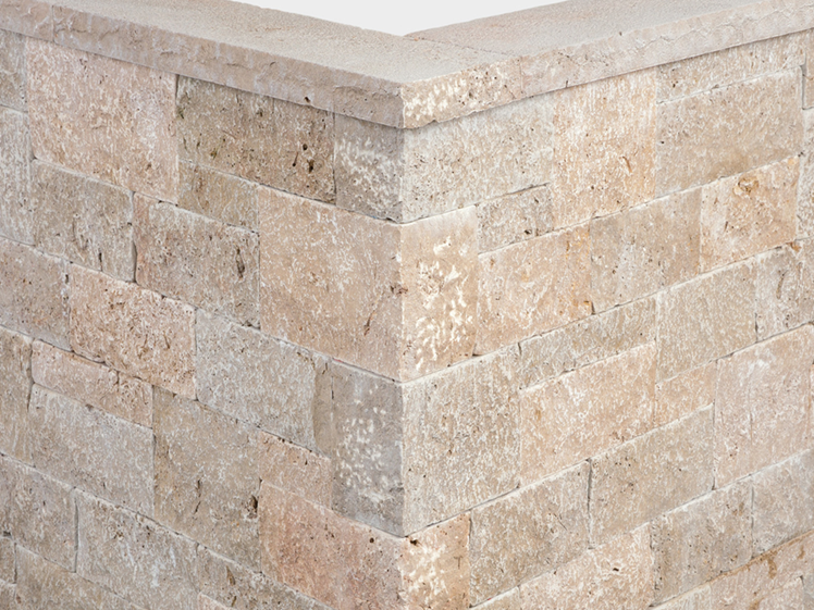 Muret en travertin Medium Rustic | stonenaturelle
