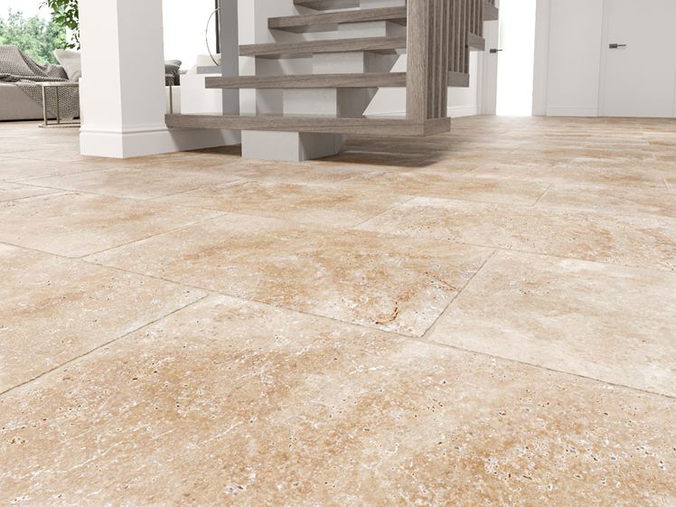 Carrelage Rustic, en travertin vieilli | stonenaturelle